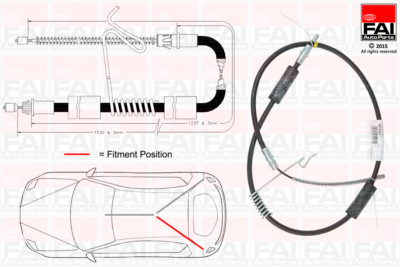 FBC0046 QUALITY FAI BRAKE CABLE | eBay UK