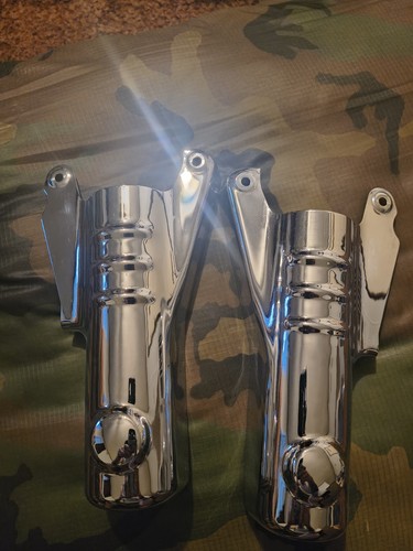 1997-03 HONDA VALKYRIE INTERSTATE Chrome Left Right Fork Leg End Trim ...