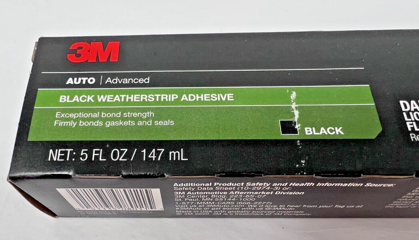 3M 8011 Fast Drying Weatherstrip Adhesive 08011 Black for sale online ...