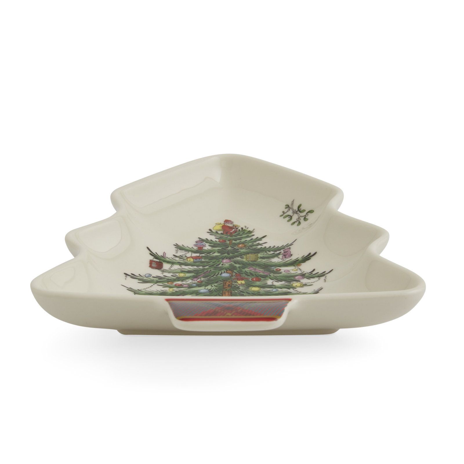 Spode Christmas Tree Tartan Spoon Rest, 7 Inch Tree Shaped Cooking ...