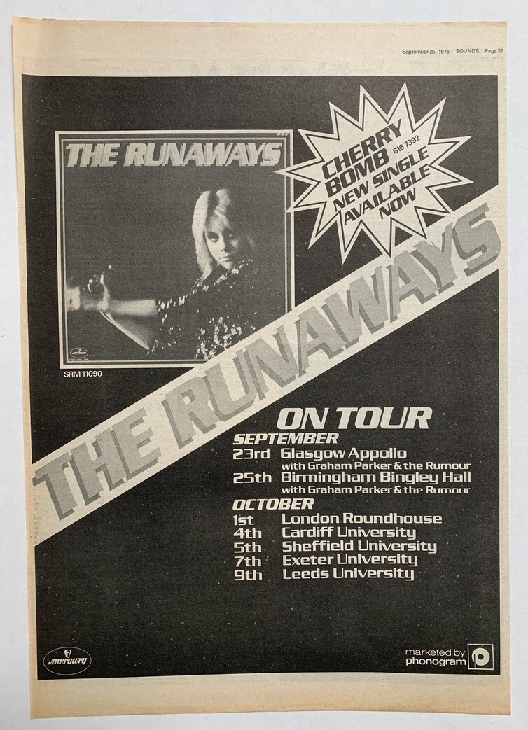 The Runaways Movie Poster Cherry