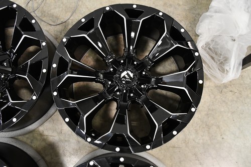 Set 4 Fuel D576 Assault 17x9 5x4.5 5x5 Gloss Black Milled Wheels 17 ...