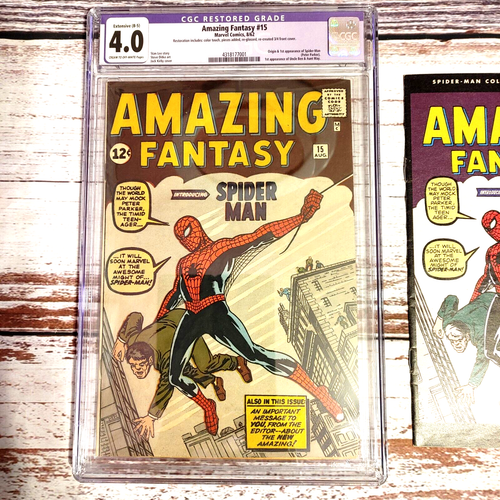 AMAZING FANTASY #15, 1962 CGC GRADE 4.0 (Restored)1ST APPEARANCE OF ...