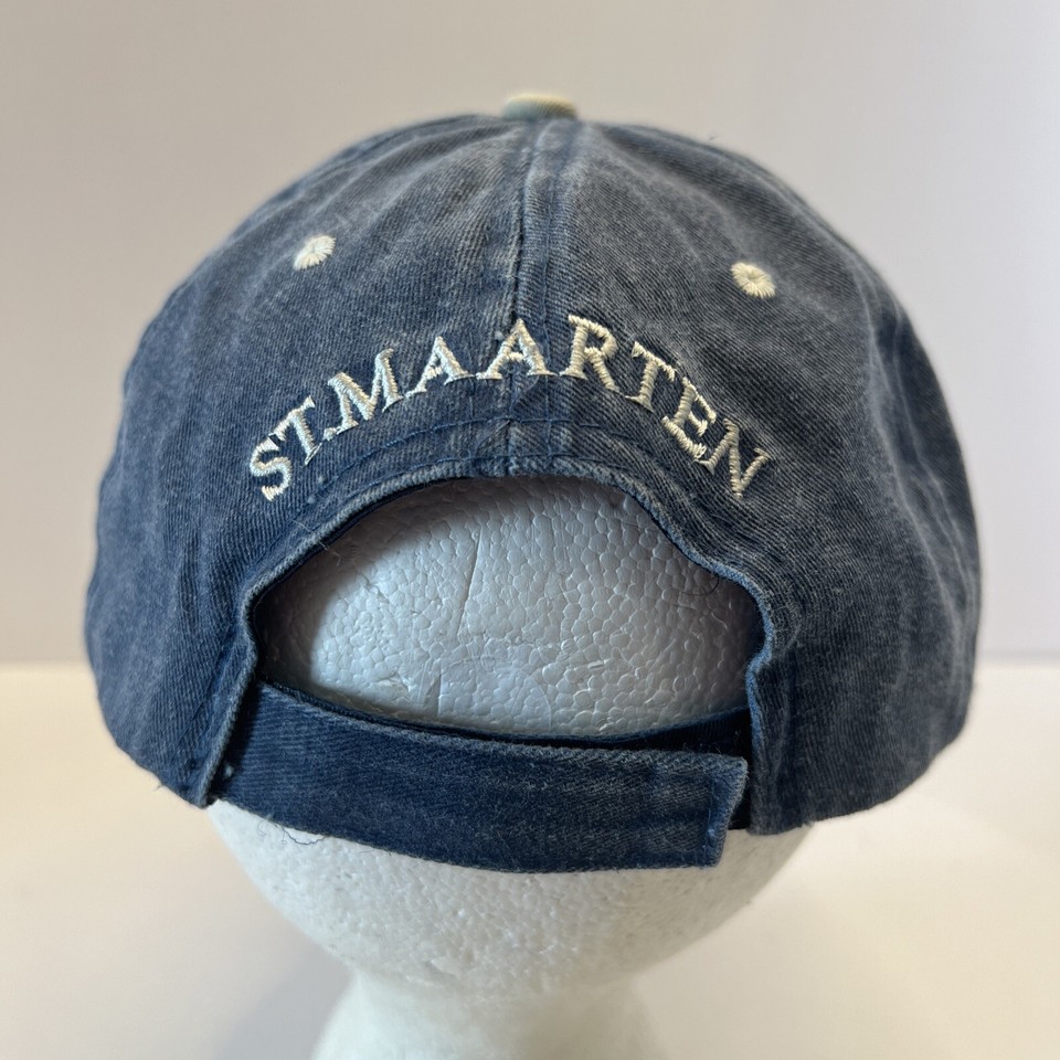 St.Maarten-St.Martin Caribbean Beige Hat Cap W Sailboat on Denim Hook ...