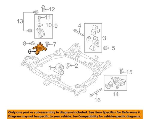 HYUNDAI OEM 11-17 Azera Engine Trans Mounting-Side Mount 218103V200 | eBay