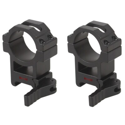 30mm Quick Release QD MEDIUM Picatinny Mount Scope Rings Fit Most 30mm ...