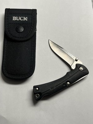 Buck 482 Buck Lite Black Lockback Knife w/ Sheath, USA | eBay