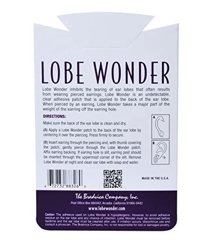 Lobe Wonder - The ORIGINAL Ear Lobe Support Patch for Pierced Ears ...