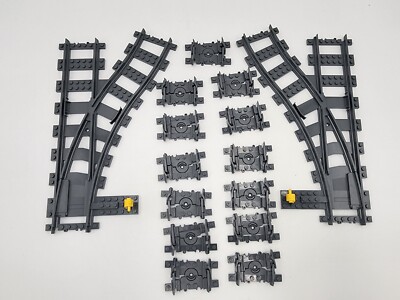 LEGO City RC Train Track Switch Point Throw LEFT , RIGHT AND 13 ...