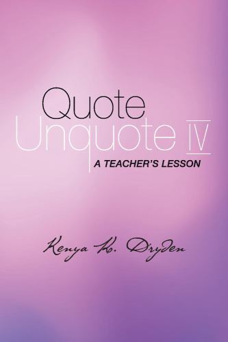 Quote Unquote IV: A Teacher's Lesson (4) by in Used - Very Good ...