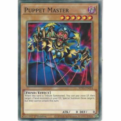 SDSA-EN014 Puppet Master | 1st Edition Common | YuGiOh Trading Card ...