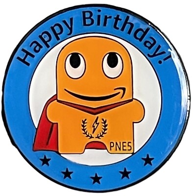 Happy Birthday amazon PNE5 Peccy Pin | eBay