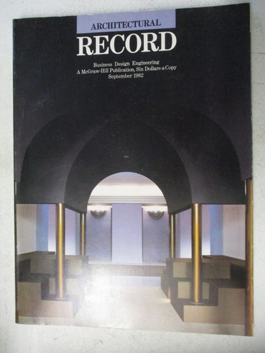ARCHITECTURAL RECORD MAGAZINE SEPTEMBER 1982 SUNAR FURNITURE HAUSERMAN ...