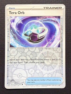 Pokemon TCG: Surging Sparks: 189/191: Tera Orb Reverse Holo Uncommon ...