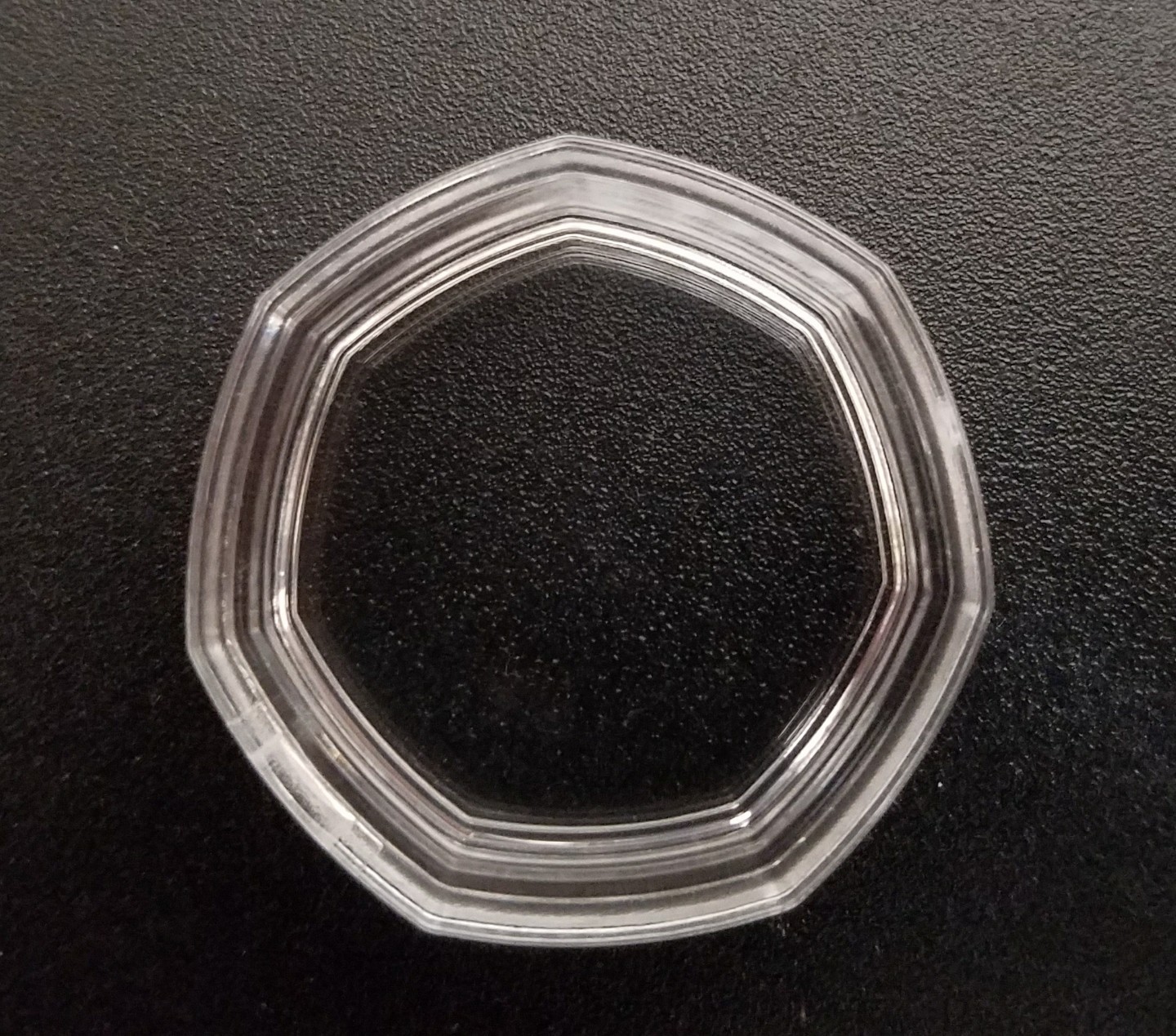 HEPTAGON ACRILYC COIN CAPSULES FOR 50 pence coins (6;12;20;45 or 100 ...