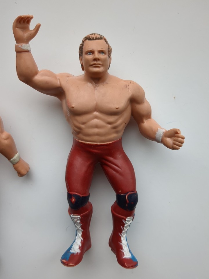 Vintage WWF LJN The British Bulldogs Action Figures Davey Boy Smith ...