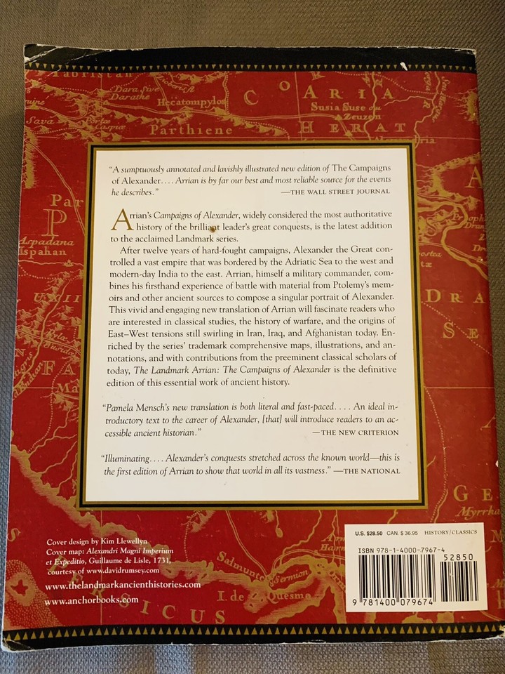 The Landmark Arrian: The Campaigns of Alexander by Arrian, James Romm ...