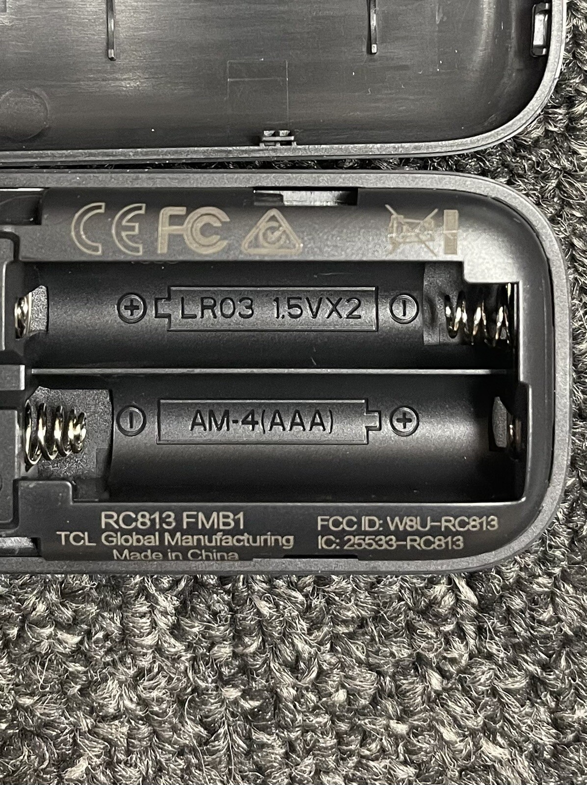 TCL Smart Tv Voice Remote RC813 FMB1 With Mic Built In Netflix Apple TV ...