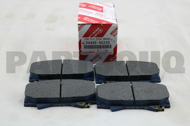 0446560230 Genuine Toyota PAD KIT, DISC BRAKE, FRONT 04465-60230 | eBay