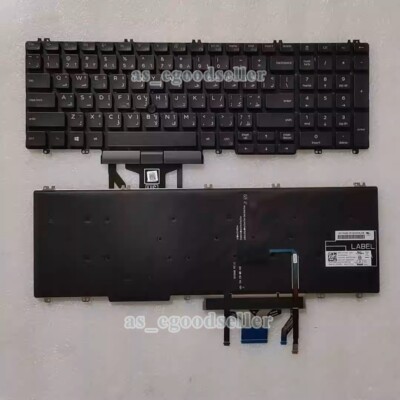 New for DELL Precision 3540 3541 3541 3551 2019 Keyboard Arabic & US ...