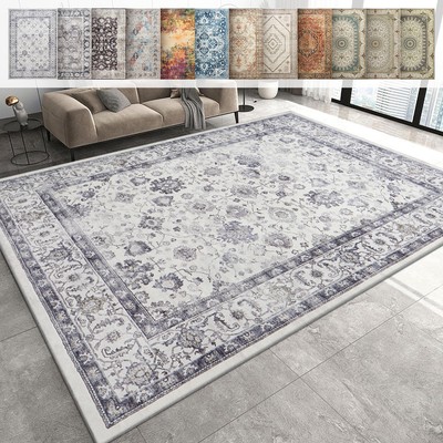 Extra Large Traditional Rugs Non Slip Hallway Runner Bedroom Living ...