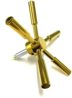 Gold Finish 5 Spoke Safe & Bank Vault Box Handle Gun Safe Handle | eBay