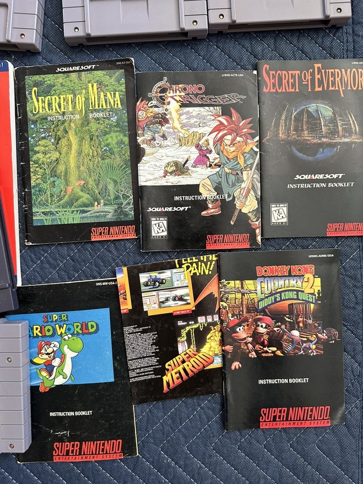 Huge Nintendo lot...SNES, GameCube, N64, Wii, Smash Bros, Chrono ...