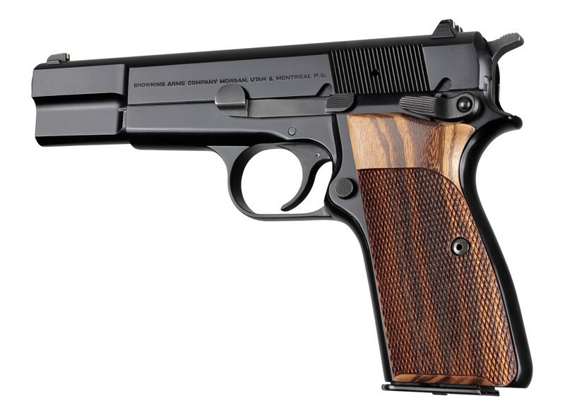 Hogue Grip For Browning Hi-Power Goncalo Checkered * 09211 With 2 Grip ...