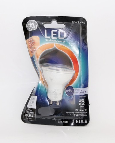 New GE LED GU10 Indoor Bulb 5.3 Watt 50W Bright White Dimmable LED6D ...