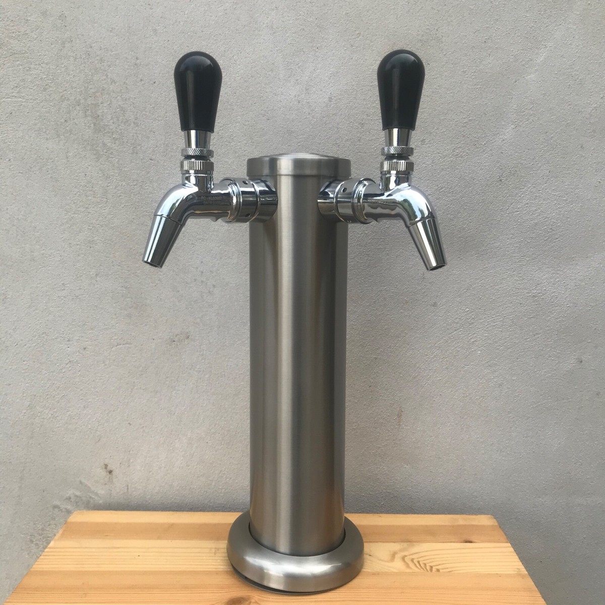 Kegerator Tower KOMOS® Kegerator | NukaTap® Stainless Steel Faucets
