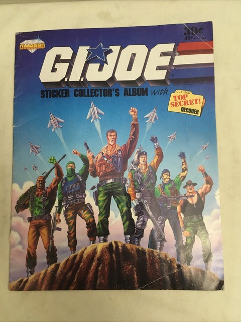 Gi Joe Sticker Collectors Album Diamond Pack 10 Books for sale online ...
