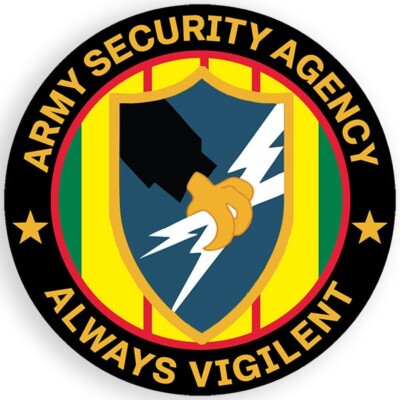 3 inch Round Vietnam Army Security Agency Always Vigilant Sticker ASA ...