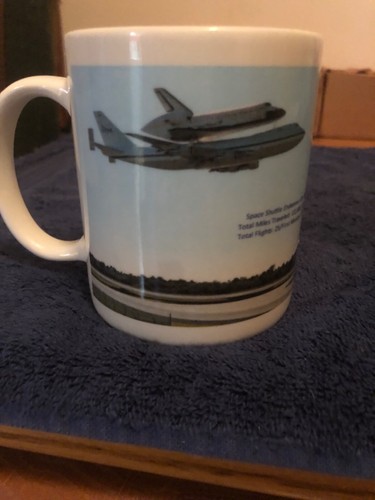 Vintage United States Space Shuttle Coffee mug featuring Endeavor on a ...