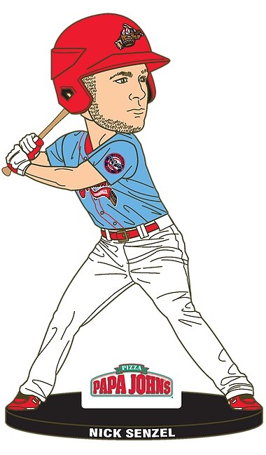 Nick Senzel Bobblehead Louisville Bats Cincinnati Reds Rookie 5/25/19 ...