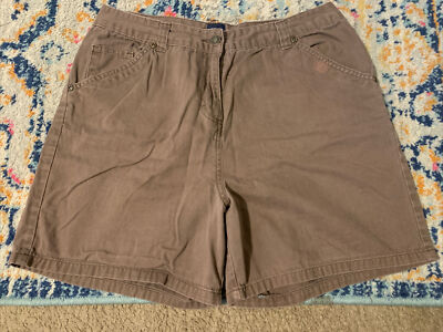 Womens Basic Editions Shorts - Brown, Size 10 | eBay