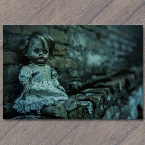 Art Print Girl Monster Creepy Unusual Weird Scary Nightmare Doll ...