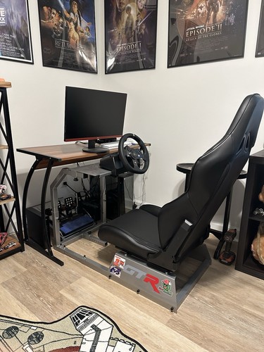 Sim Racing Rig With Fanatec V3 Pedals And Logitec Wheel | eBay