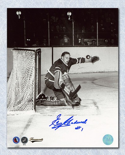 Ed Chadwick Toronto Maple Leafs Signed Vintage Goalie Action 8x10 Photo ...