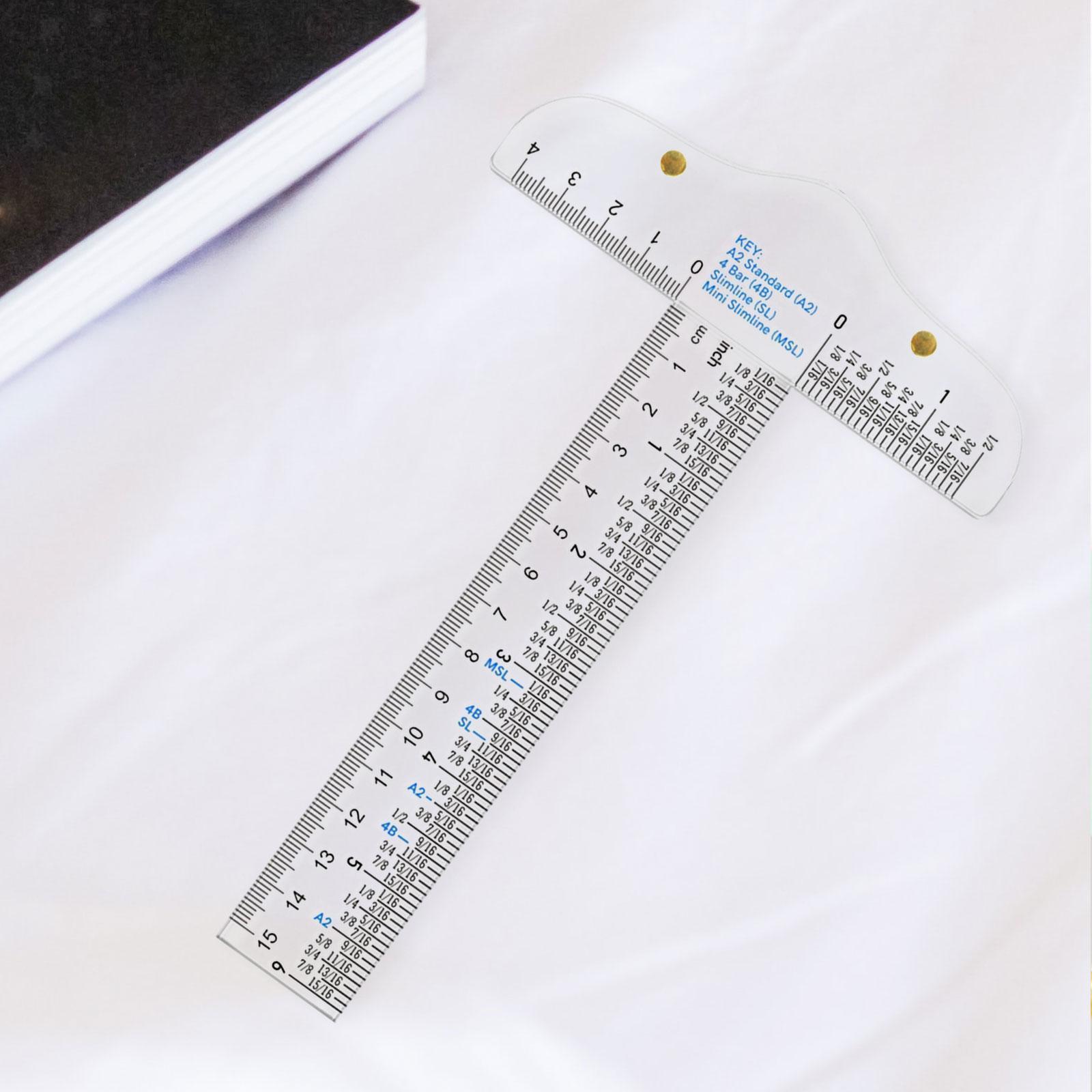 Clear Acrylic T Square Ruler 6" Measuring Ruler for Art Framing ...