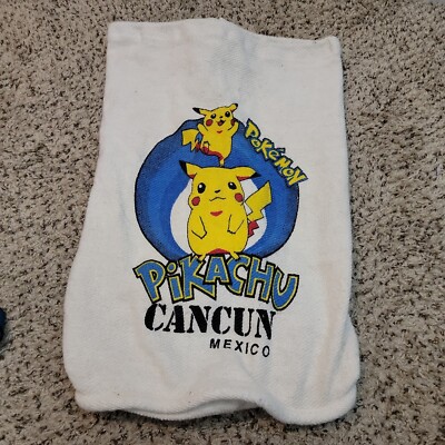 Vintage 90s Pokemon Pikachu CCG TCG Cancun Mexico Cerveza Bag Backpack ...