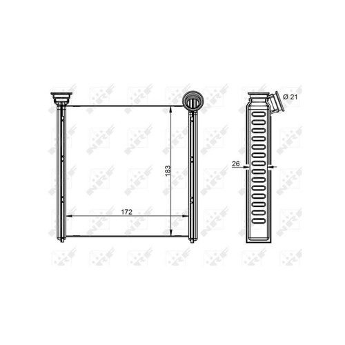 Fits VW Golf MK7 2.0 TDI Genuine NRF Heat Exchanger Interior Heater ...