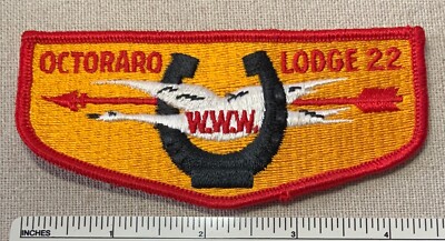 Vintage OA Lodge 22 OCTORARO Order of the Arrow Flap PATCH Boy Scout ...