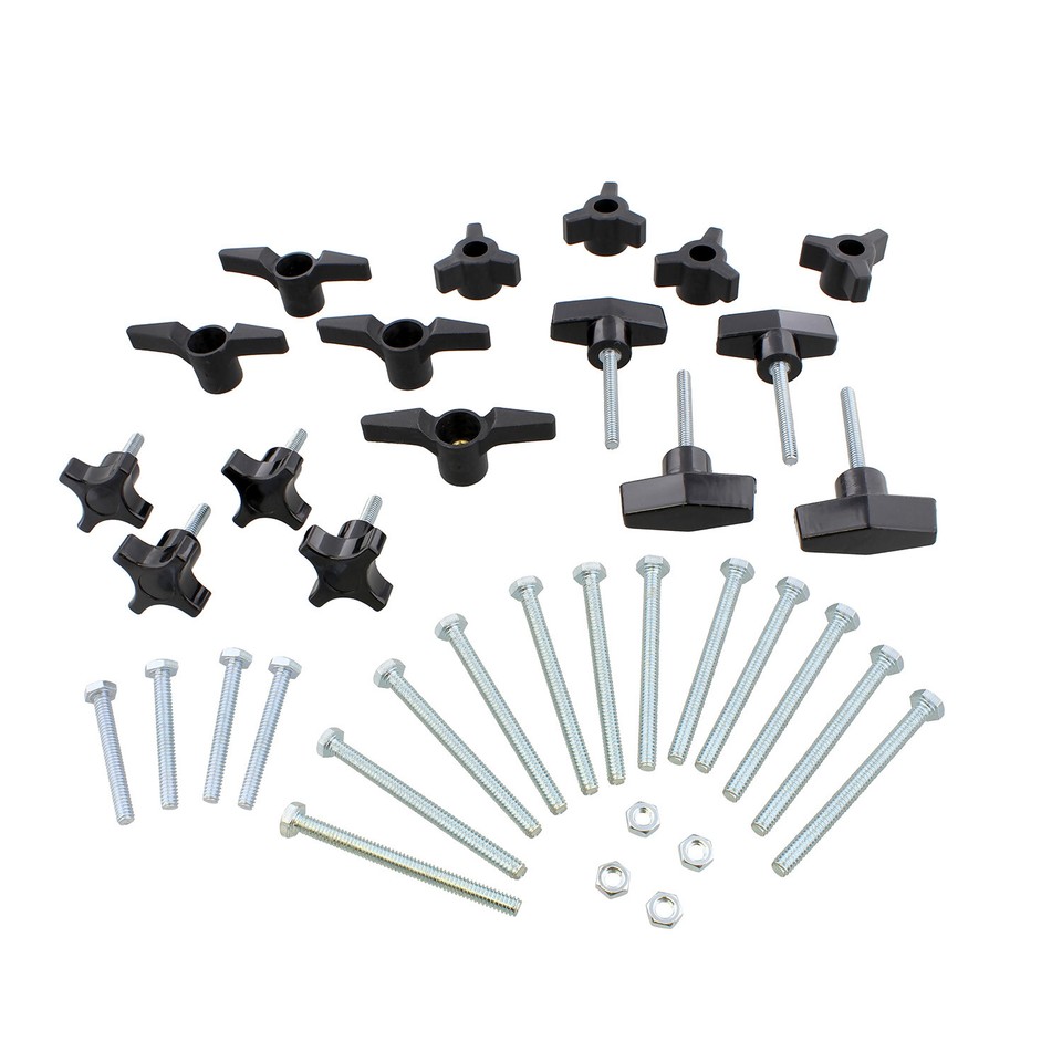 DCT | Jig Hardware Kit – 36 Pc Hardware Kit for Woodworking Jigs and ...