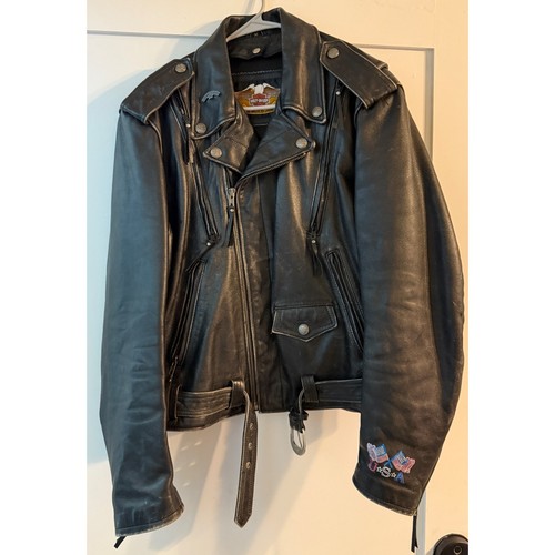 Harley Davidson M VTG 1990s VENTED El Camino Leather Jacket without ...