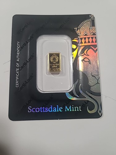 1 Gram Fine Gold Bullion Bar Scottsdale Mint | eBay