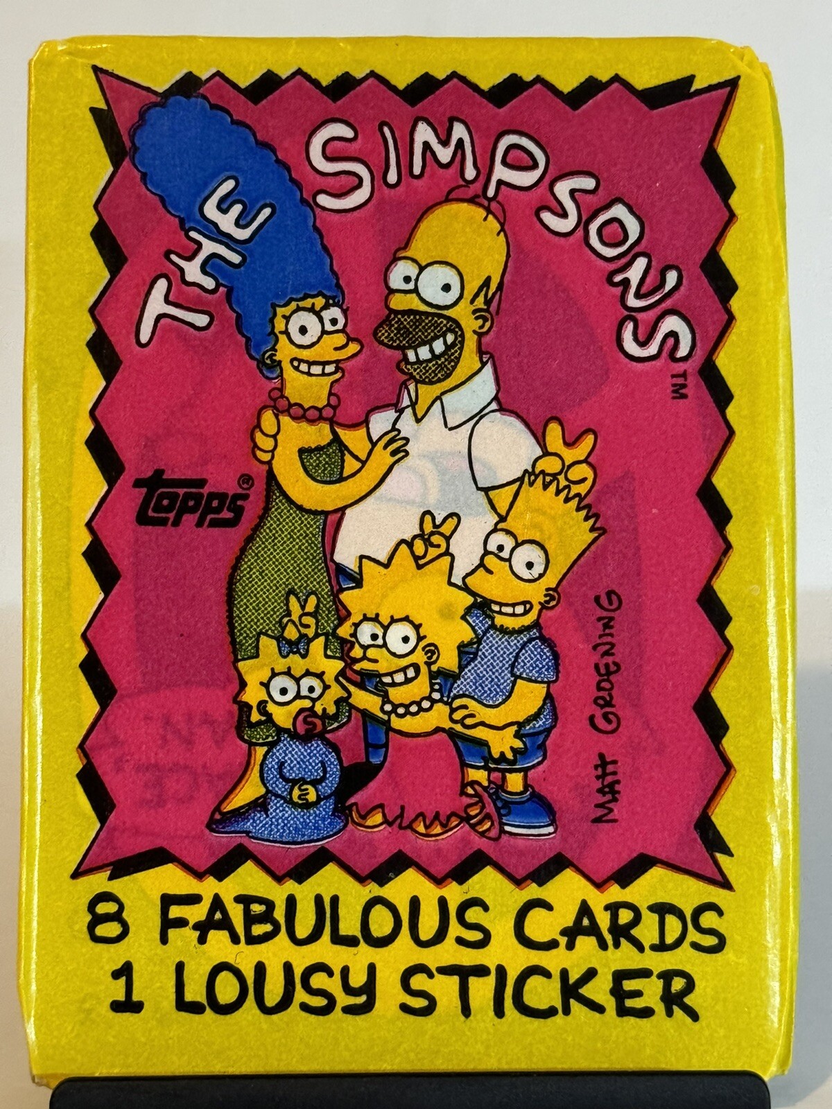 1990 Topps Simpsons Trading Card Pack 8 Cards 1 Sticker Sealed 1ea | eBay