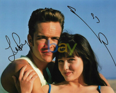 LUKE PERRY & SHANNEN DOHERTY Autographed 8 x 10 Signed Photo reprint | eBay