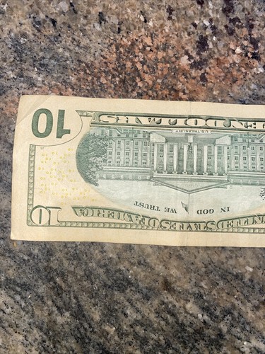 7 Digit Broken Scattered Ladder 1-8 2017 $10 Dollar Bill Fancy Serial ...