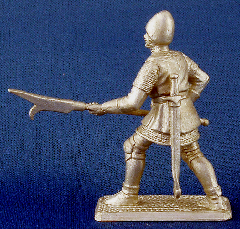 Medieval white metal Casting PA422 1:32 Scale English Billman | eBay