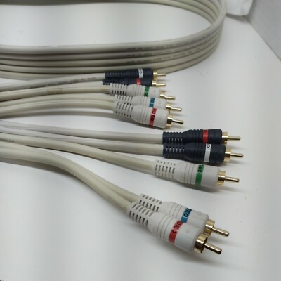 Python Stereo Audio & Component Video Cable RCA HDTV High Resolution 6 ...